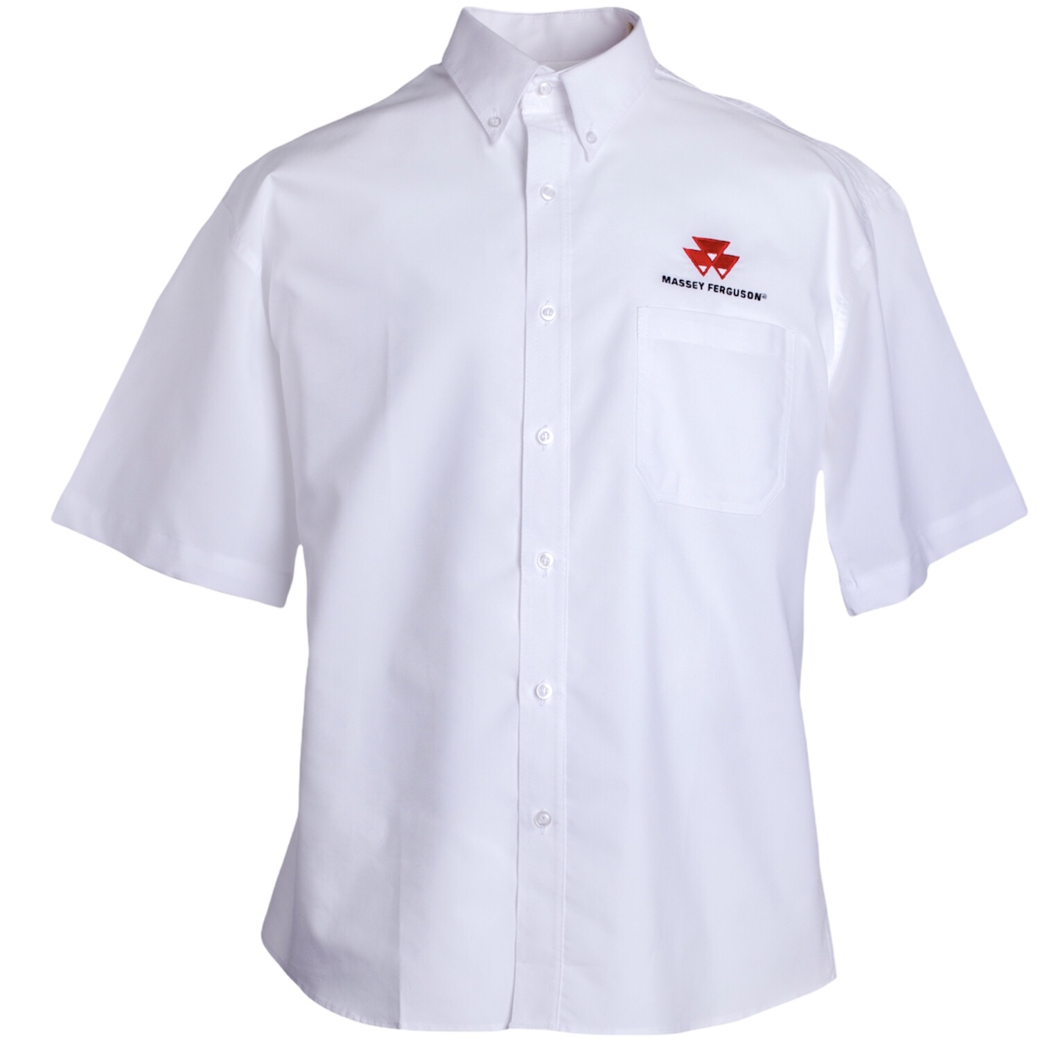 AGCO Parts | Camisa L Massey Ferguson blanca con mangas cortas